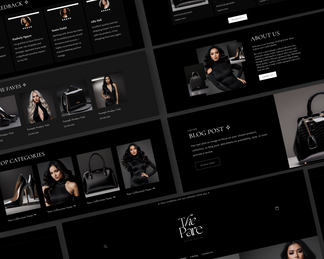 Shopify Website Template | Dark Luxury – BeverlyTemplates