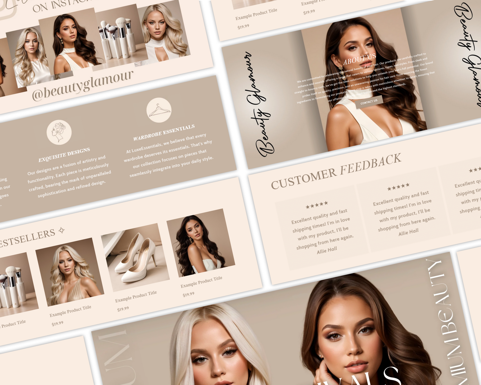 Shopify Website Template | Beauty Boss – BeverlyTemplates