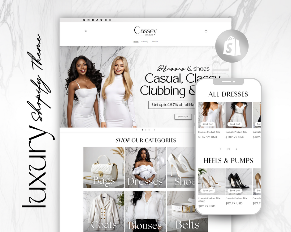 Clothing, T-Shirt & Jewelry Themes – BeverlyTemplates